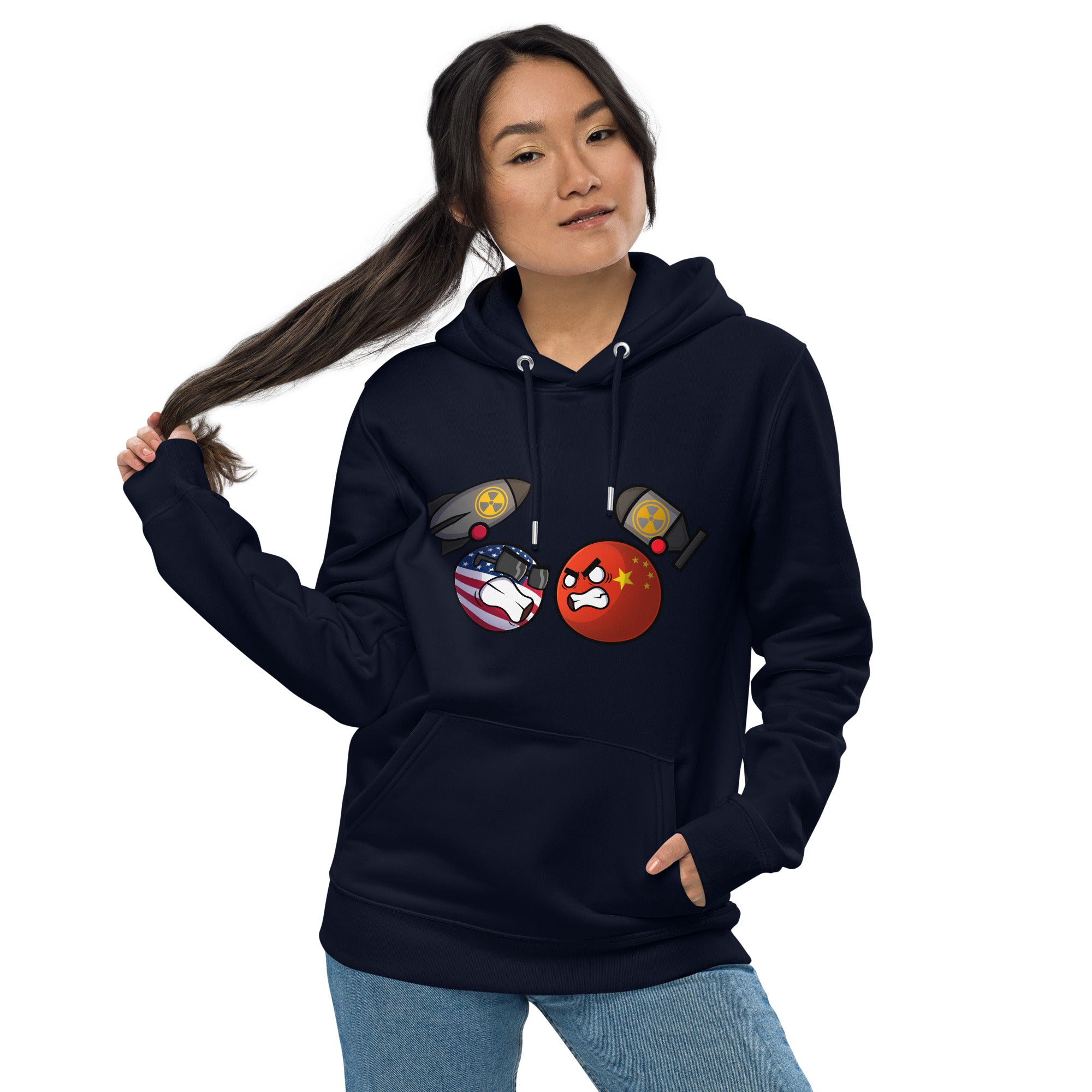 USA vs China Eco Hoodie – MrSpherical Store